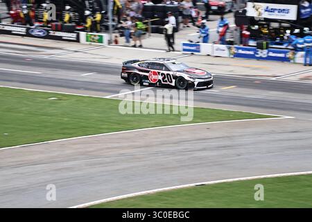 Christopher Bell (20) during a NASCAR Cup Series auto race at Pocono ...