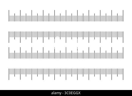 Ruler scale without numbers. Measuring chart with 10 centimeters ...