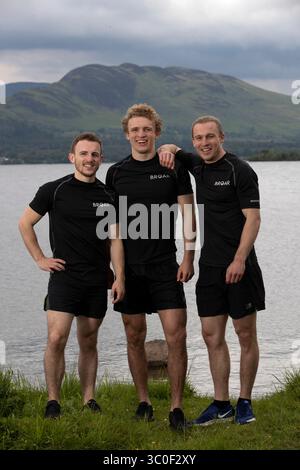 File photo dated 16/06/19 of brothers (left to right) Ewan, Lachlan and ...