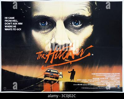 The Hitcher (1986) directed by Robert Harmon and starring Rutger Hauer ...