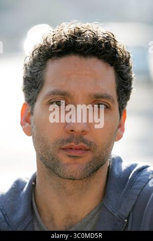 The actor Beppe Fiorello (Giuseppe Fiorello) posing on the set of the ...