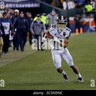 December 8, 2018: Navy Midshipmen QB #10 Malcolm Perry is tackled ...