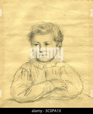 Marie-Guillemine Benoist - Portrait of Denys, the artist's son Stock ...