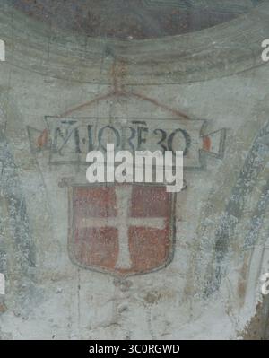 Mastro Lorenzo sec. XVI, Stemma sotto San Savino, Todi Stock Photo - Alamy