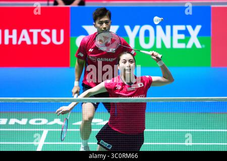 Yuichi SHIMOGAMI and Sayaka HOBARA of Japan vs. JIANG Zhen Bang and WEI ...