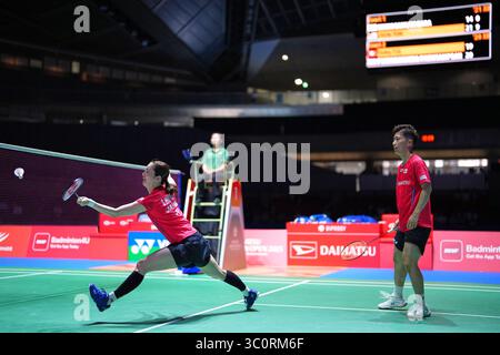 Yuichi SHIMOGAMI and Sayaka HOBARA of Japan vs. JIANG Zhen Bang and WEI ...