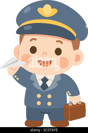 cartoon paper airplane Stock Vector Image & Art - Alamy