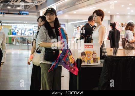 The LABUBU and Molly dolls display at the POP MART store on January 23 ...