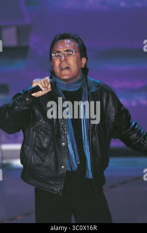 The italian singer Al Bano, born Albano Carrisi, smiles and jokes on ...