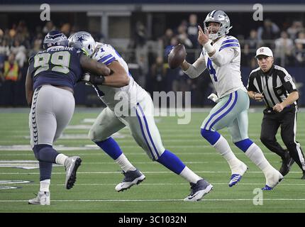 Seattle Seahawks offensive tackle Michael Jerrell warms up during the ...