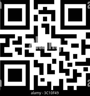 horizontal black bar code and qr code on white for pattern,background ...