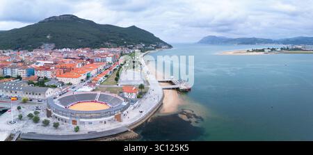 Aerial view of the Victoria marshes, Noja. Marismas de Santoña ...