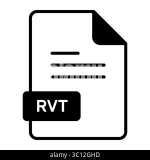 An amazing vector icon of RVT file, editable design Stock Vector Image ...