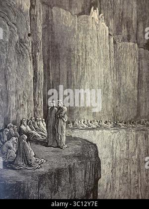 An illustration from Dante's 'Divine Comedy', showing a scene from the ...