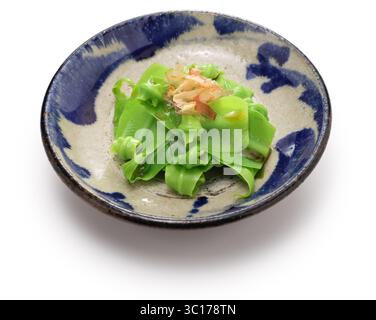 Boiled Otaniwatari (new shoots of Birds nest fern), Japanese Okinawa ...