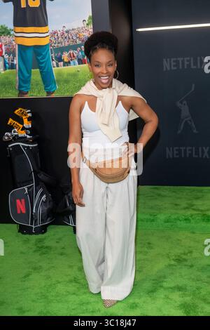 Amber Ruffin attends the premiere of Netflix's "Happy Gilmore 2" at ...