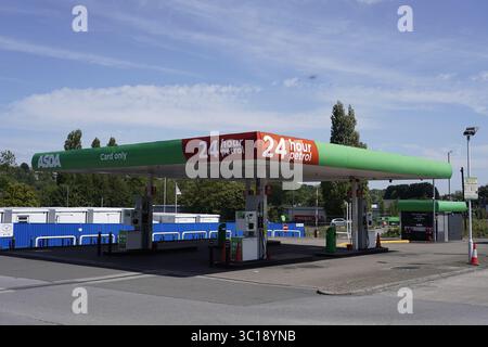Asda 24-hour petrol fuel station Asda superstore supermarket. Corporate ...