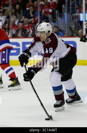 Colorado Avalanche defenseman Samuel Girard (49) in the second period ...