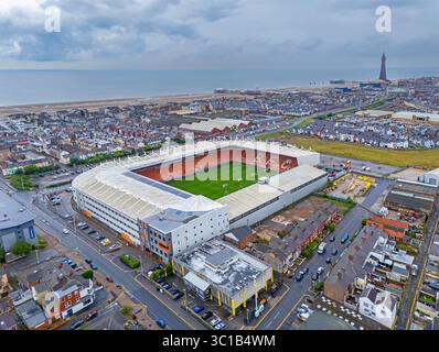 Aerial image of Blackpool FC stadium Stock Photo - Alamy