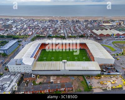 Aerial image of Blackpool FC stadium Stock Photo - Alamy