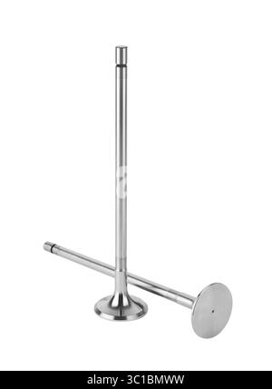 Engine Valves isolated on white background Stock Photo - Alamy