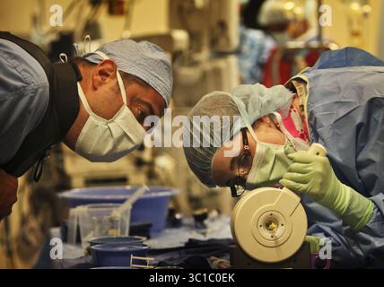 Aortic valve replacement surgery on of human heart final surgical ...