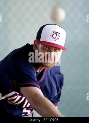Minnesota Twins pitcher Michael Tonkin in action during a baseball game ...