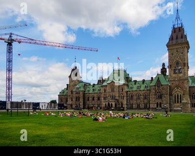The East Block in Canada's Parliament Hill in Ottawa on September 10 ...