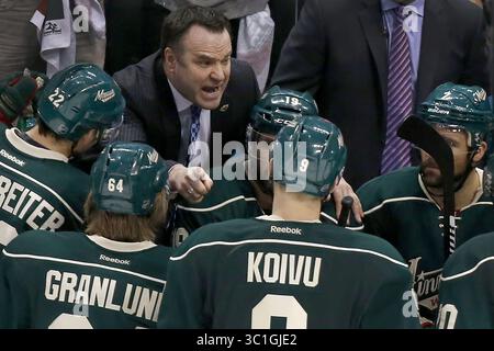 Dallas Stars interim head coach Rick Bowness in the first period of an ...