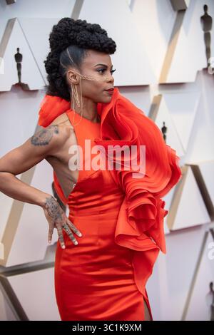 Hannah Beachler arrives at the Oscars on Sunday, March 15, 2026, at the ...