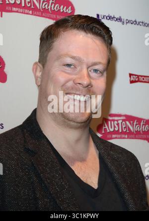 Daniel Rigby at the Austentatious Press Night at the Fortune Theatre ...