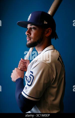 San Diego Padres infielder Fernando Tatis Jr. throws to first base ...