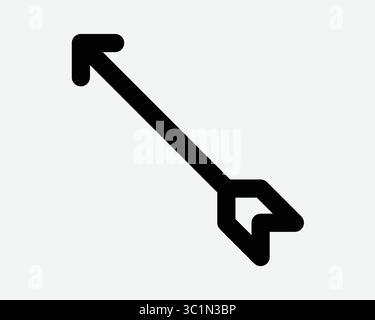 Northwest North West Pointer Pointing Arrowhead Arrow Navigation Path ...