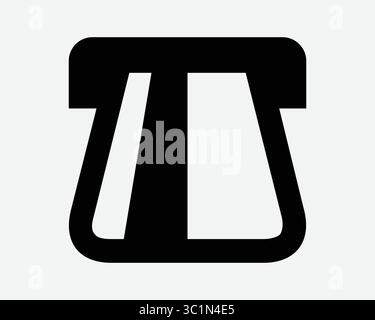 Slot machine outline vector icon. Thin line black slot machine icon ...