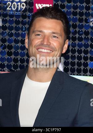 Mark Wright on the blue carpet at The Global Awards at the Eventim ...