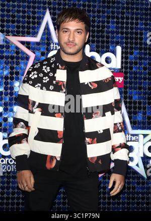 Jonas Blue on the blue carpet at The Global Awards at the Eventim ...