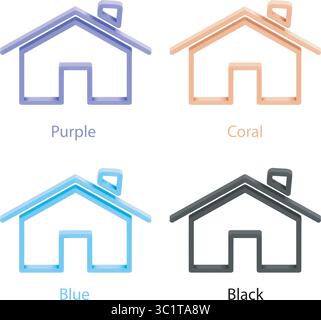 Real estate icon for apps or websites Stock Vector Image & Art - Alamy
