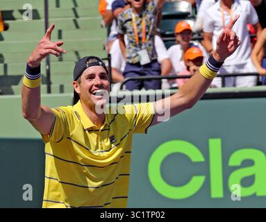 John Isner the moment he defeated Alexander Zverev in three sets on ...