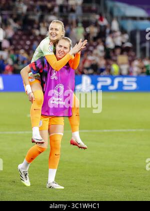 England goalkeeper Anna Moorhouse during the women's international ...