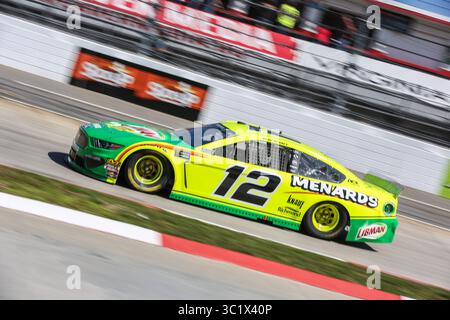 Ryan Blaney drives during a NASCAR Cup Series at Atlanta Motor Speedway ...