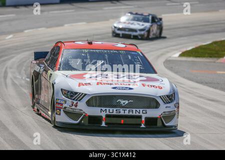 Michael McDowell (34) drives during a NASCAR All-Star Open auto race at ...