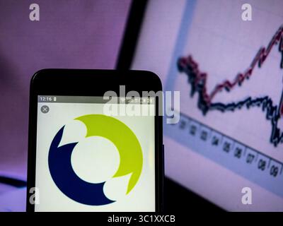 In this photo illustration a TI Fluid Systems logo seen displayed on a ...