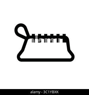 Pencil case outline vector icon. Thin line black pencil case icon, flat ...