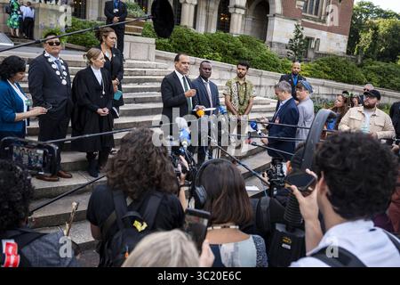 Ralph Regenvanu, Vanuatu's minister for climate change, speaks during a ...