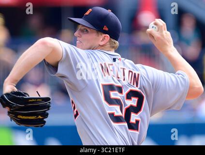 Detroit Tigers Troy Melton in the fifth inning against the Chicago ...