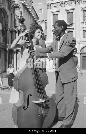 American actress Ruth Roman (Norma Roman) on a boat during the XVIII ...