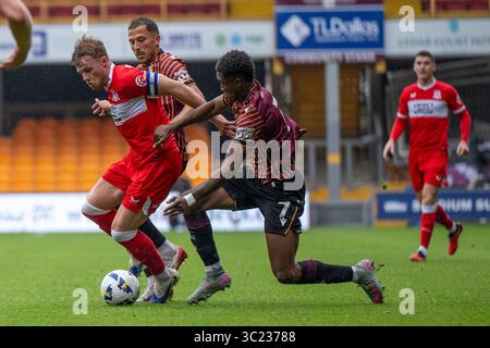 Tommy Conway of Middlesbrough drives forward with the ball during the ...
