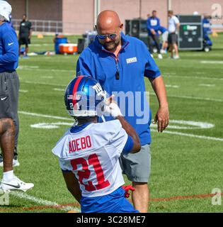 New York Giants cornerback Paulson Adebo (21) in action against the ...
