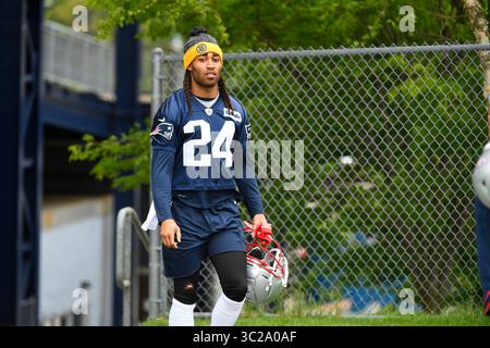 New England Patriots cornerback Stephon Gilmore (24) prior to an NFL ...