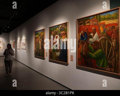 Interior view of the Savitsky State Museum of Art in Nukus ...